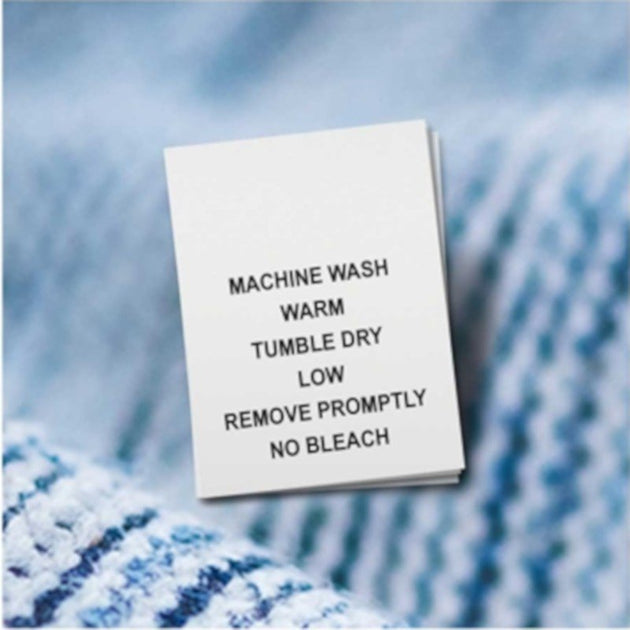 Clothing Care Labels - No Bleach - Many Styles Available – starlightlabels